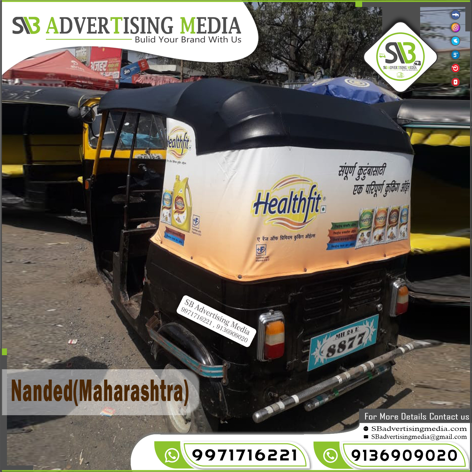 Auto Rickshaw Advertising Services in Nanded Maharashtra