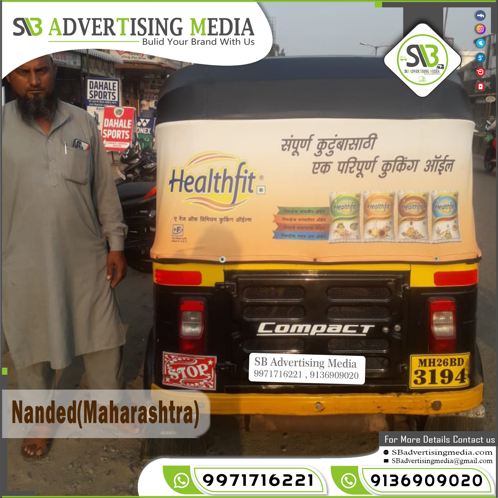 Auto Rickshaw Advertising Services in Nanded Maharashtra