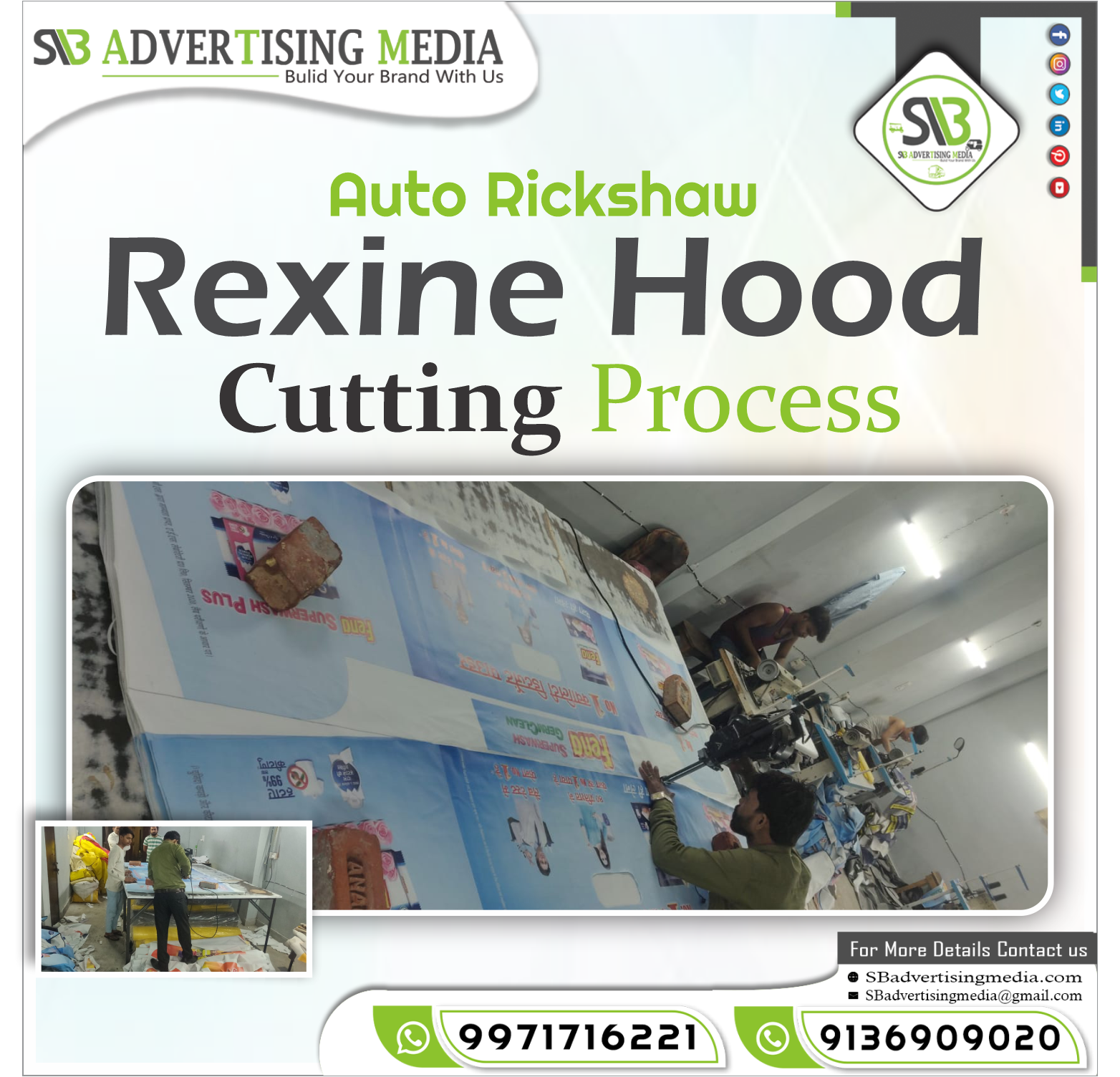 Auto Rickshaw Hood Manufacturers-Auto Rickshaw Hood printing